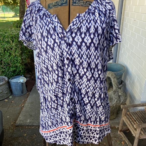 Indigo | Tops | Early New Indigo Blouse | Poshmark